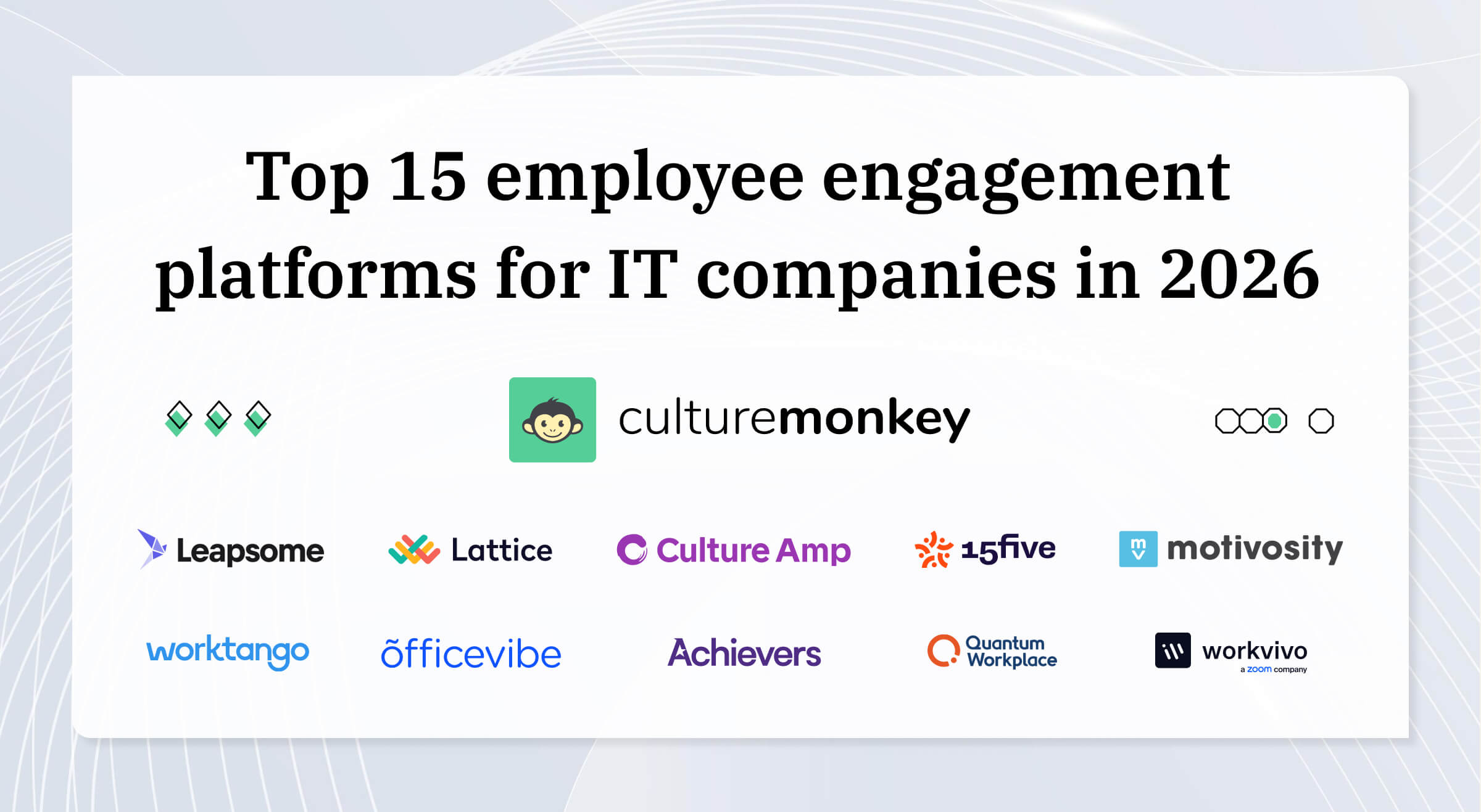 Top 15 employee engagement platforms for IT companies 2026