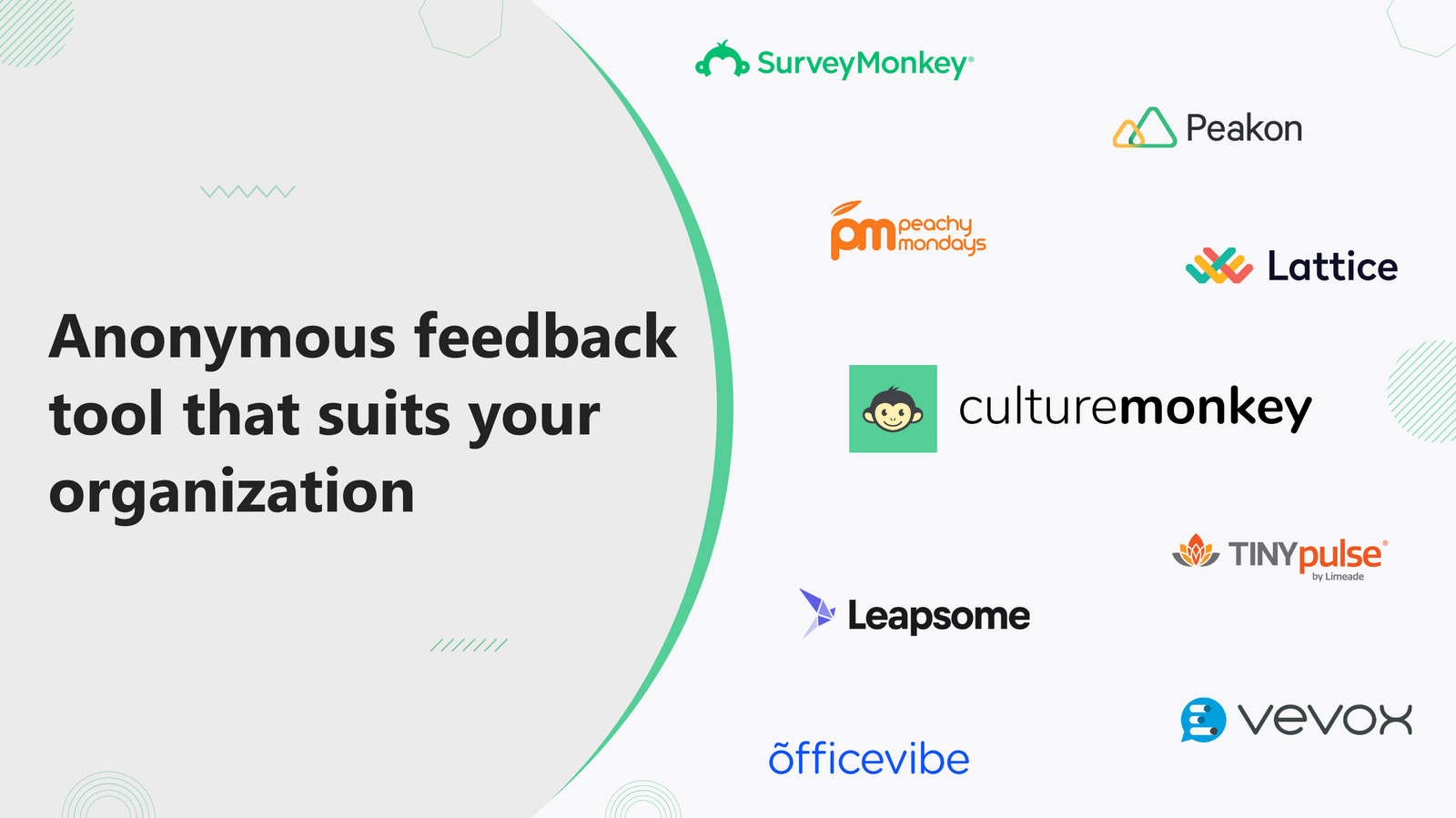 Anonymous feedback tool that suits your organization