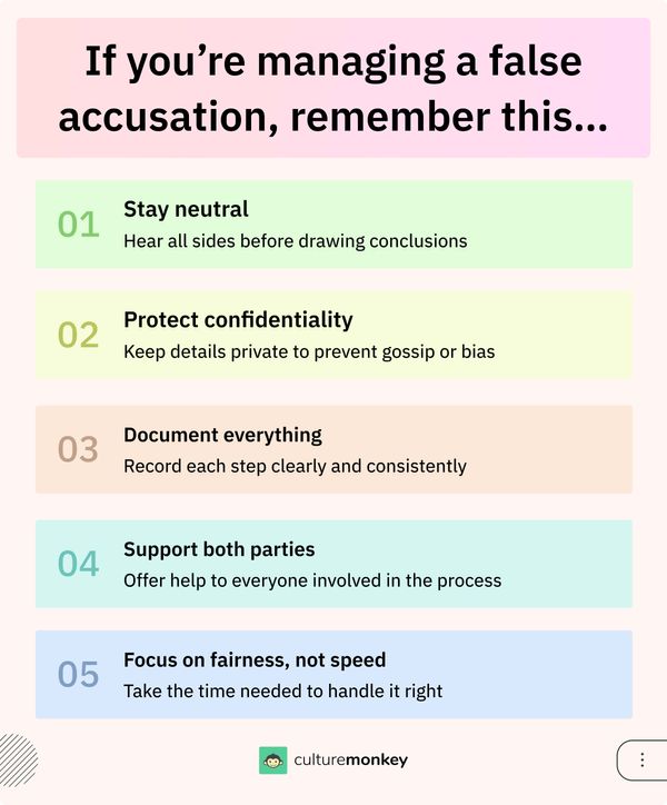 How to handle false accusations at work effectively: A HR leader's guide