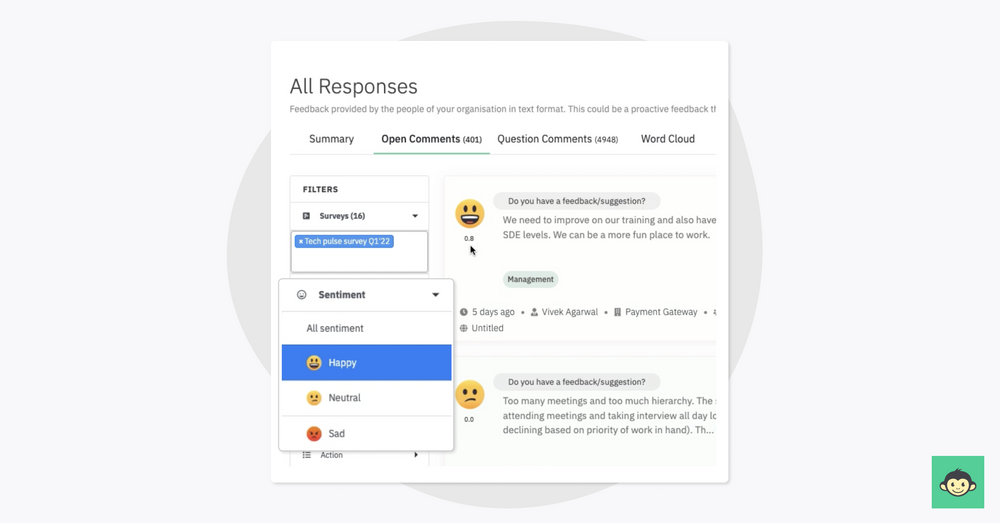 Role of AI in measuring employee satisfaction using pulse feedback