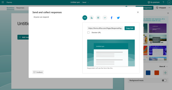 How to get anonymous employee feedback with Microsoft Forms?