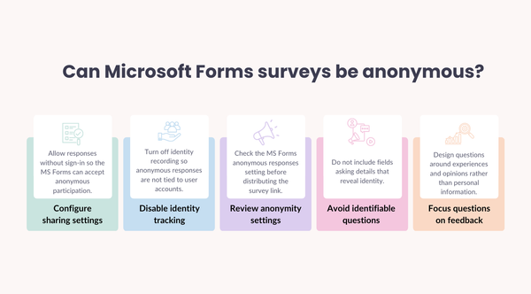 How to collect anonymous employee feedback with Microsoft Forms?